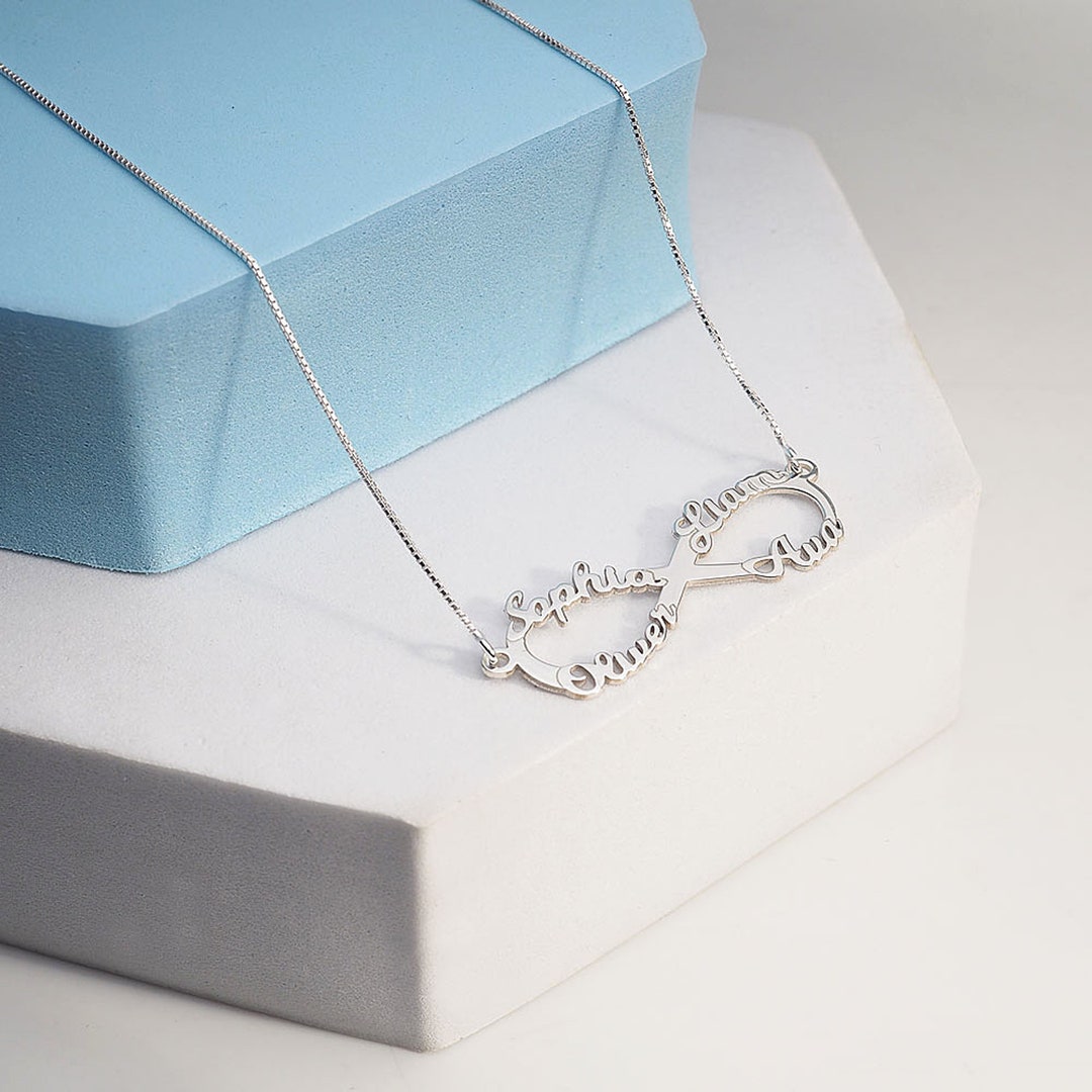 Personalized Infinity Name Necklace With Chain - Etsy