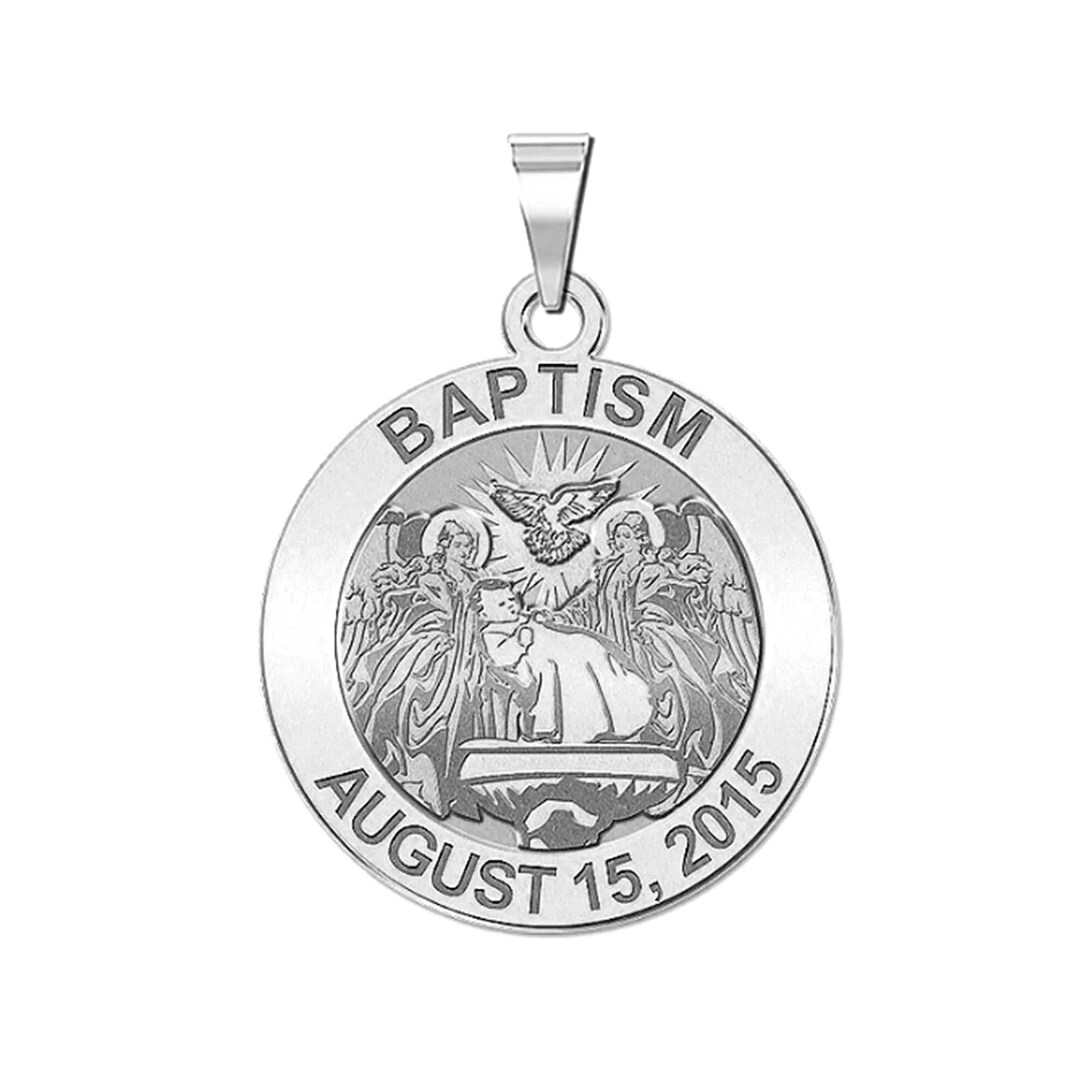 Personalized Baptism Religious Medal - Etsy