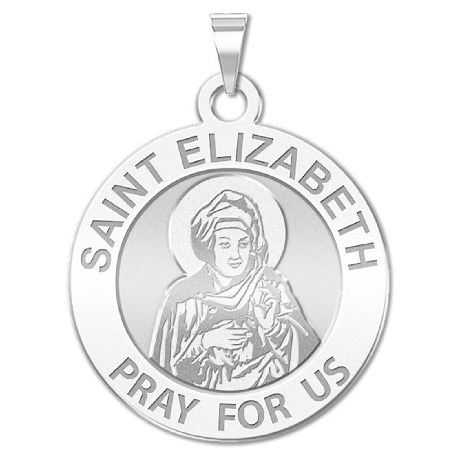 Saint Elizabeth mary's Cousin Religious Round Medal - Etsy