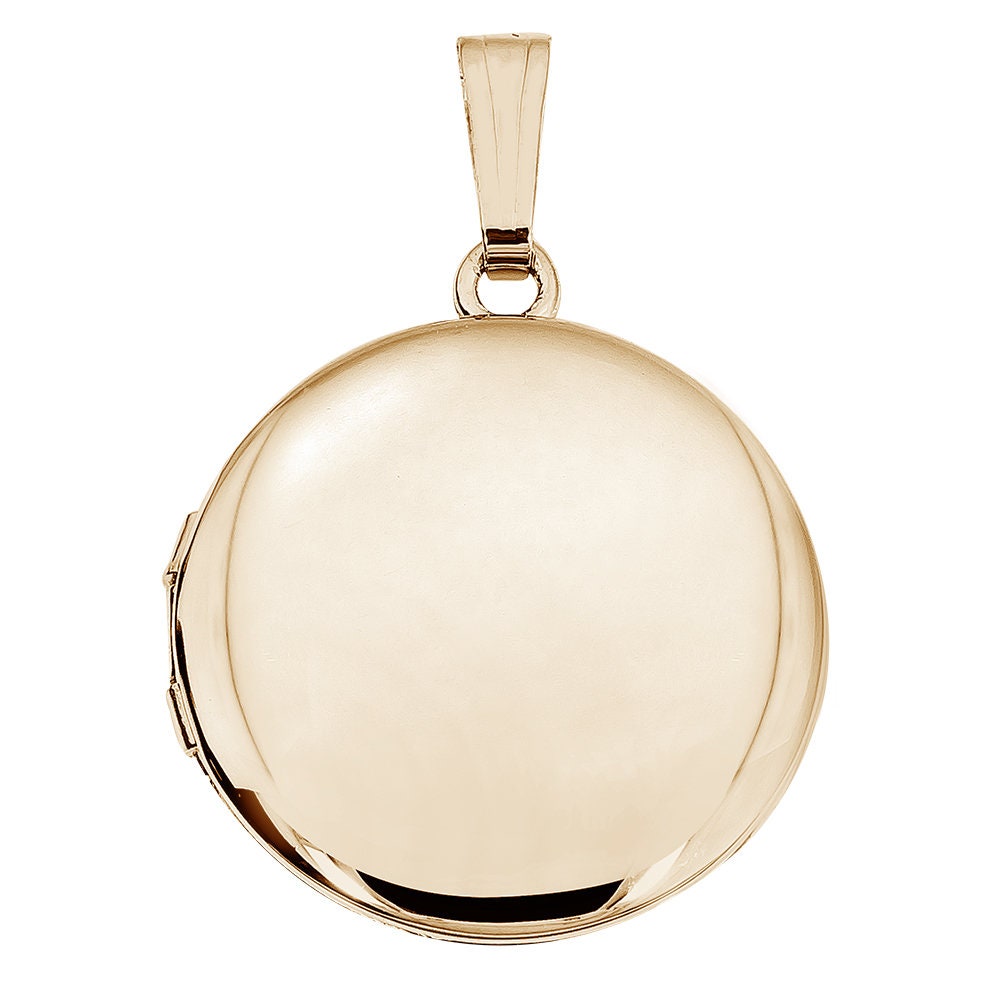 14K Gold Filled Round Photo Locket - Etsy