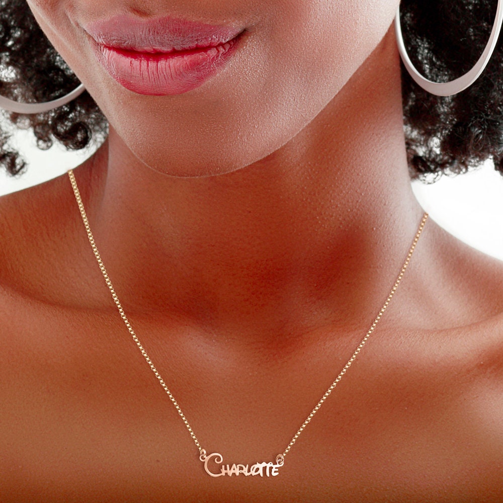 Fairy Tale Name Necklace Disney Princess Name Necklace for - Etsy