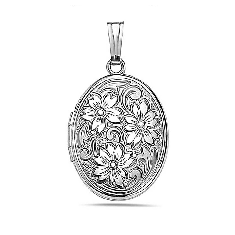 Silver Oval Locket - Etsy