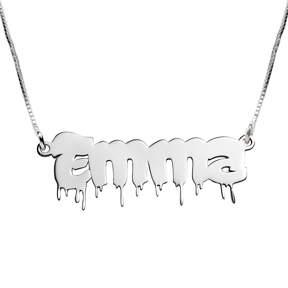 Custom Drip Bubble Nameplate - Etsy