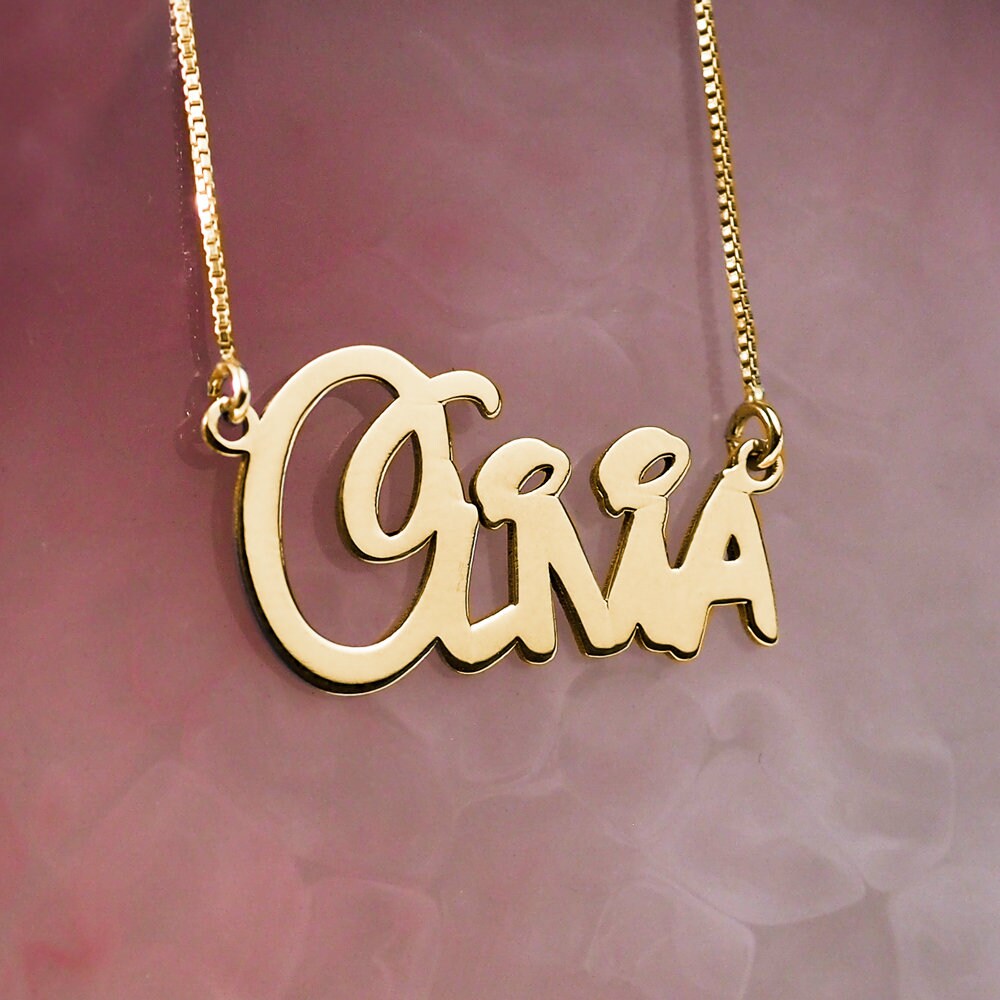 Fairy Tale Name Necklace Disney Princess Name Necklace for - Etsy