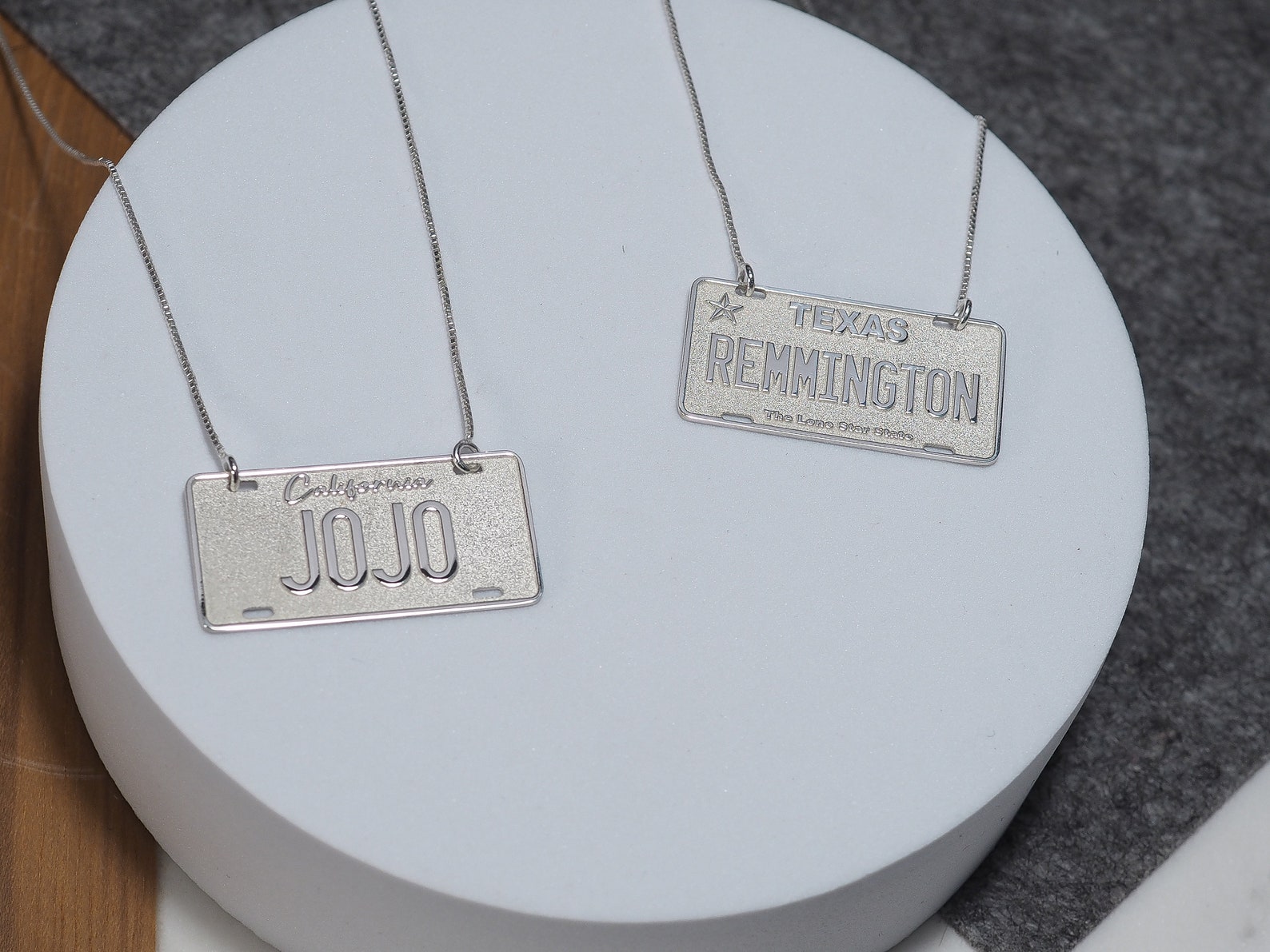 Personalized License Plate Necklace • License Plate Jewelry • Mini ...