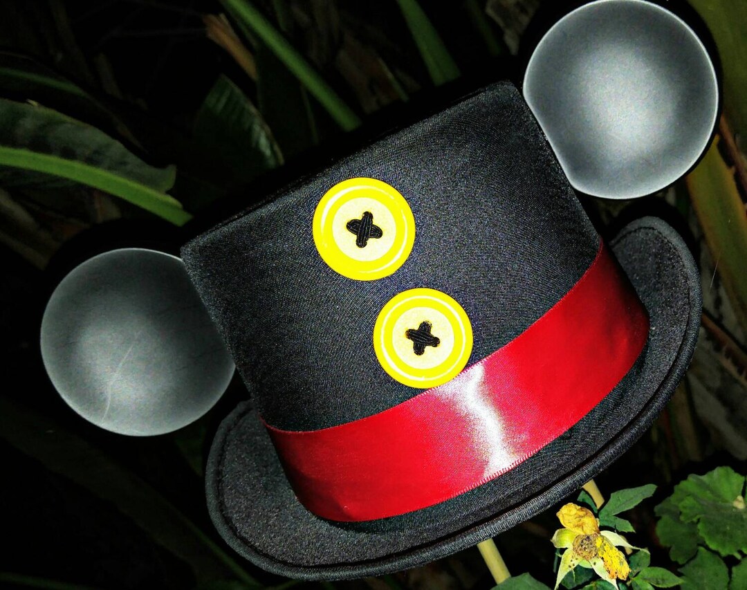Custom Mickey Mouse Ears. Mickey Mouse Top Hat. Original Disneyland Hat ...