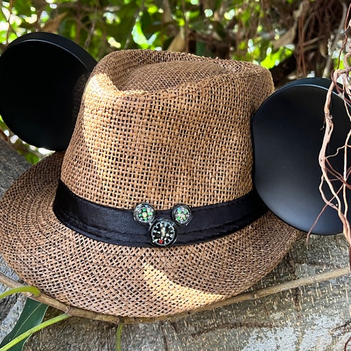 Disney Straw Fedora Mickey Inspired - Etsy
