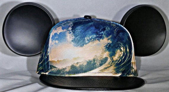 Wave. Mickey Ears. Surfer Mickey. Snap Back Wave. Mickey - Etsy