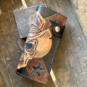 Trucker Chain Biker Wallet Traditional Tattoo Cowboy From Hell by Nez ...