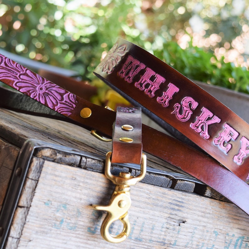 Leather Dog Collar Cow Hide - Etsy
