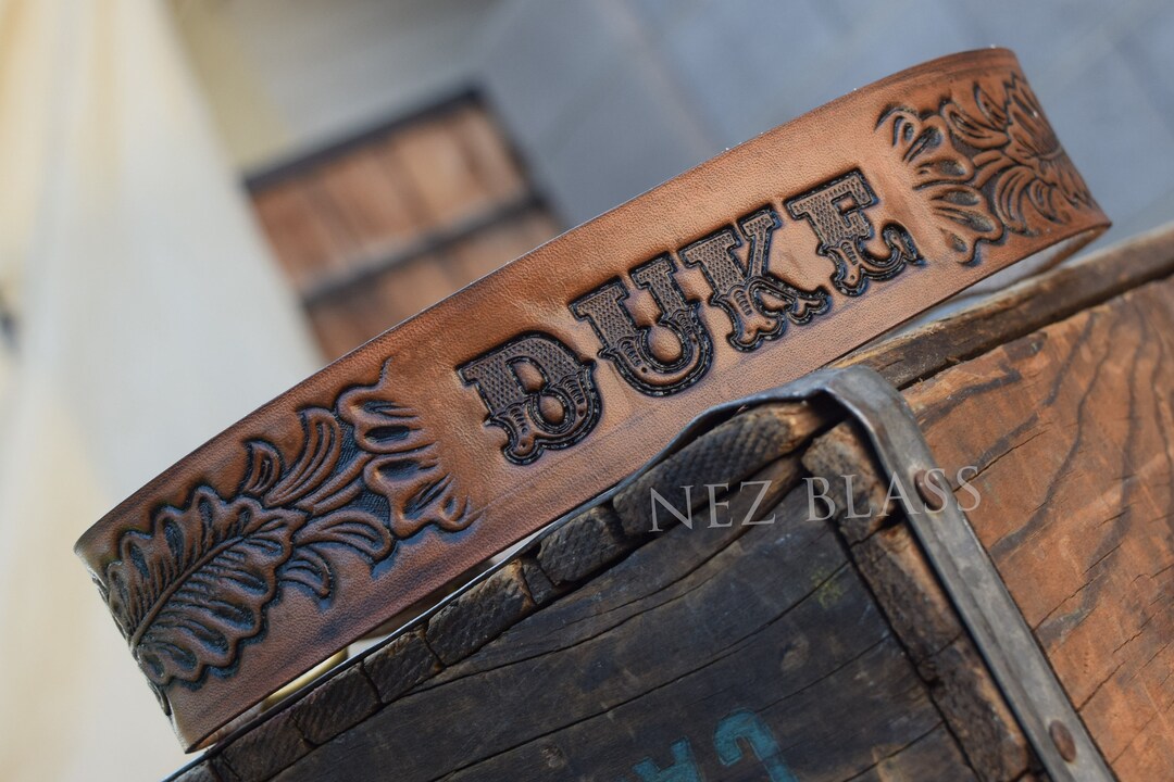 Leather Dog Collar: Design Your Own Personalized Dog Collar With Your ...