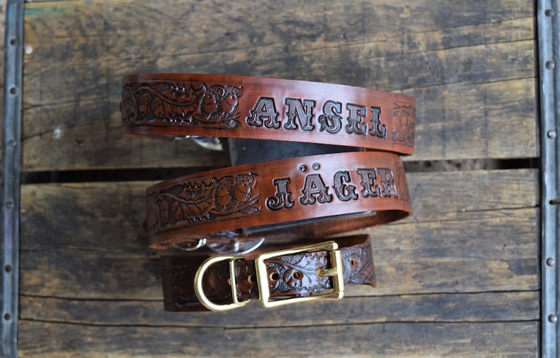 Leather Dog Collar: Design Your Own Personalized Dog Collar | Etsy