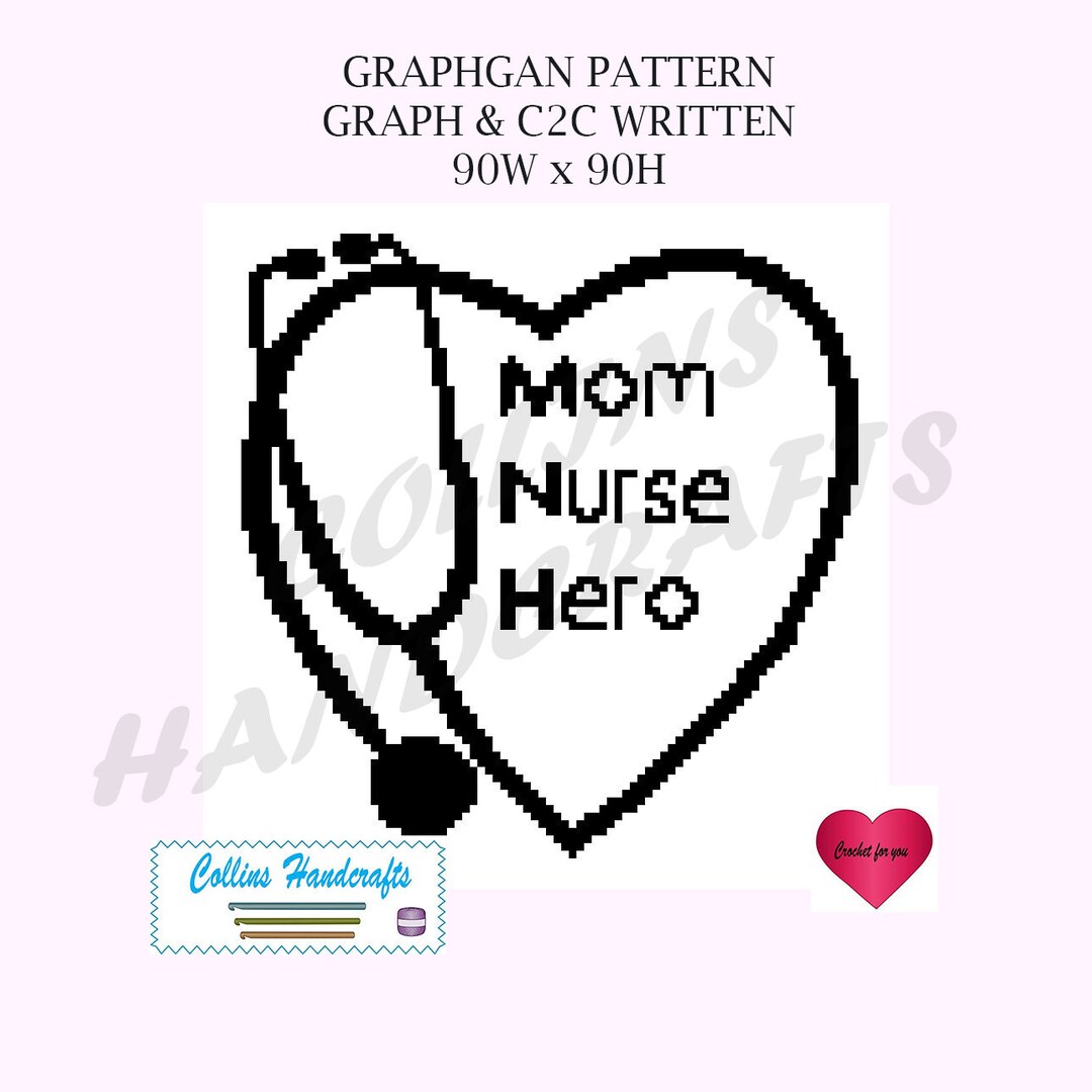 Pattern Graphgan Mom Nurse Hero 4117 C2c,graphgan,blanket,crochet ...