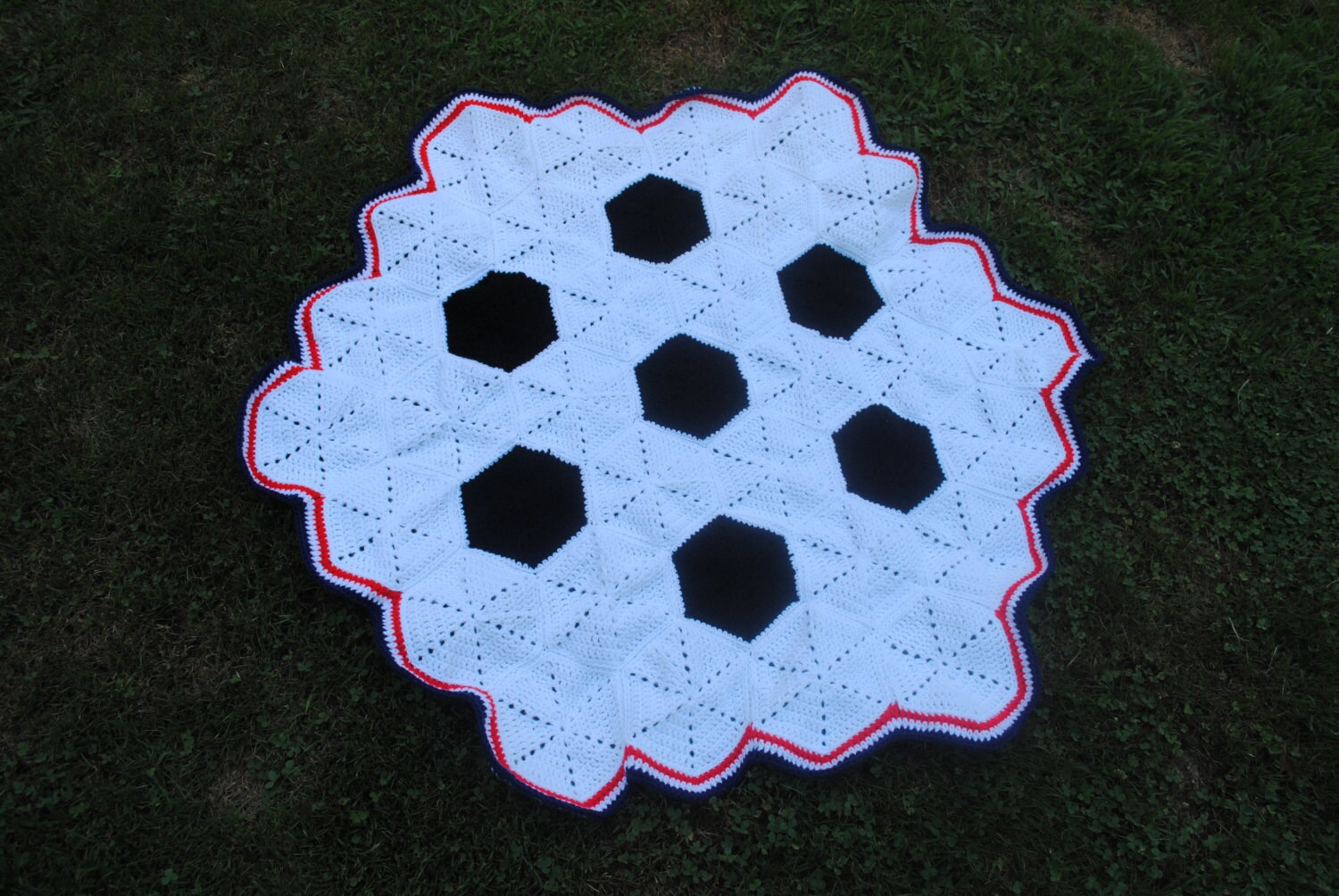 Pattern-soccer Ball Themed Blanket (BA1162) -newborn, Photo Prop, Baby ...