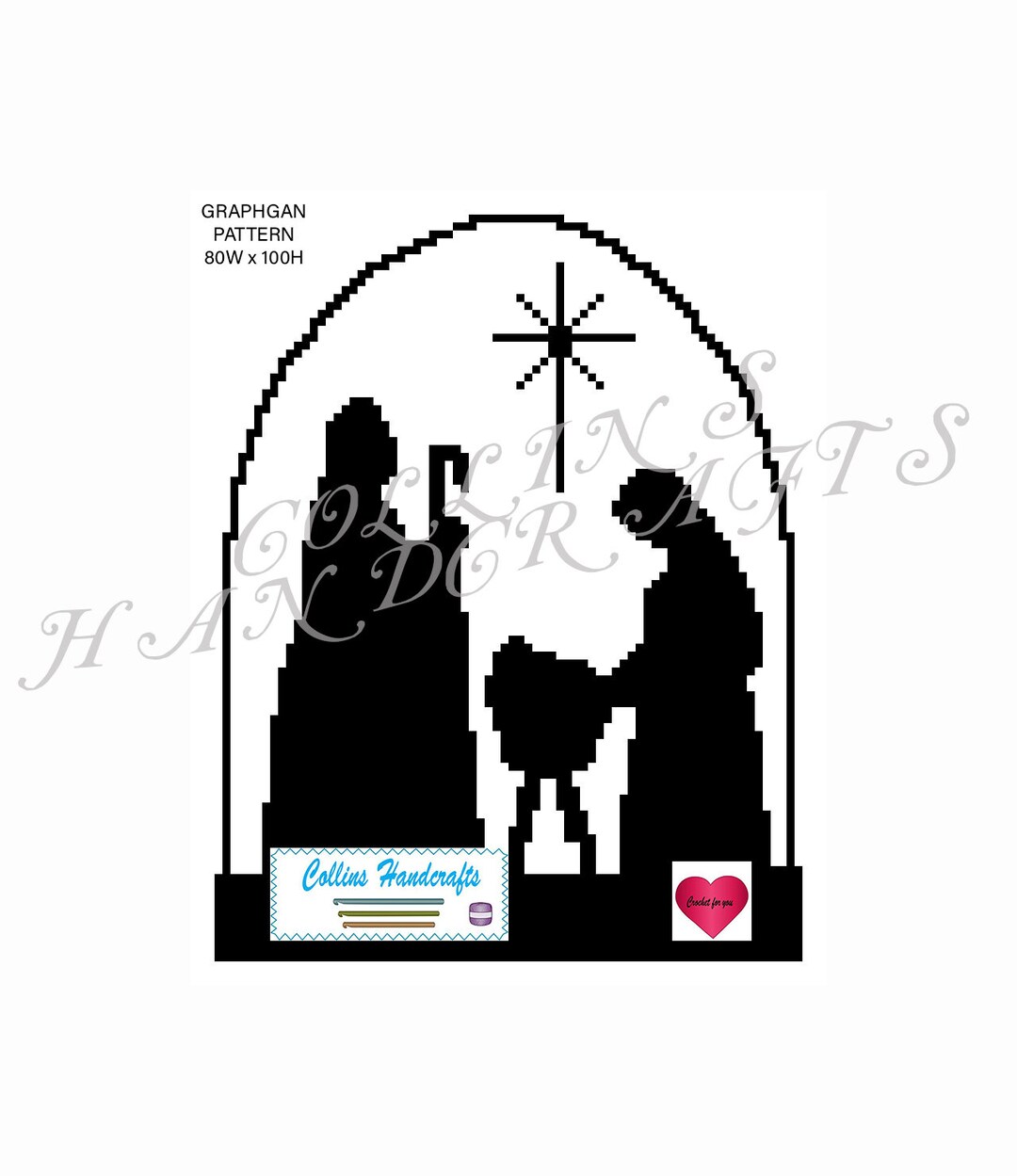Pattern Graphgan-nativity Silhouette 3021 - Etsy