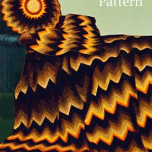 VINTAGE PDF Pattern ONLY - Ripple Afghan and Pillow Pattern - Etsy Canada