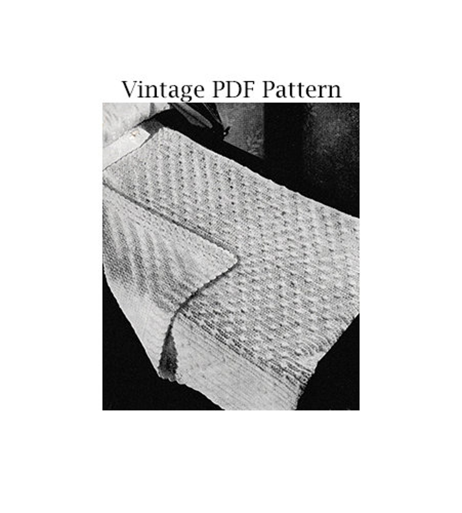 VINTAGE PDF Pattern ONLY - Crocheted Carriage Cover Pattern - Etsy