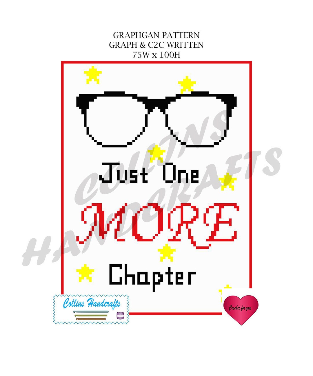 Pattern Graphgan C2C- Reading-just One More Chapter (4043) C2c,blanket ...