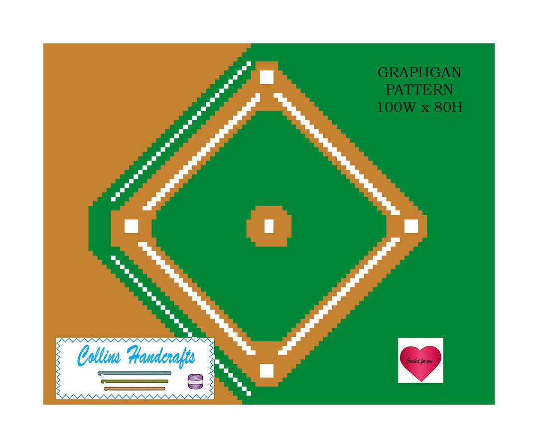 C2C Pattern Graphgan - Baseball Field (2090) Patterns,blanket,fields ...