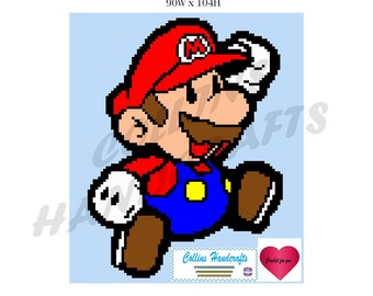 Mario Blanket Crochet Pattern | Etsy