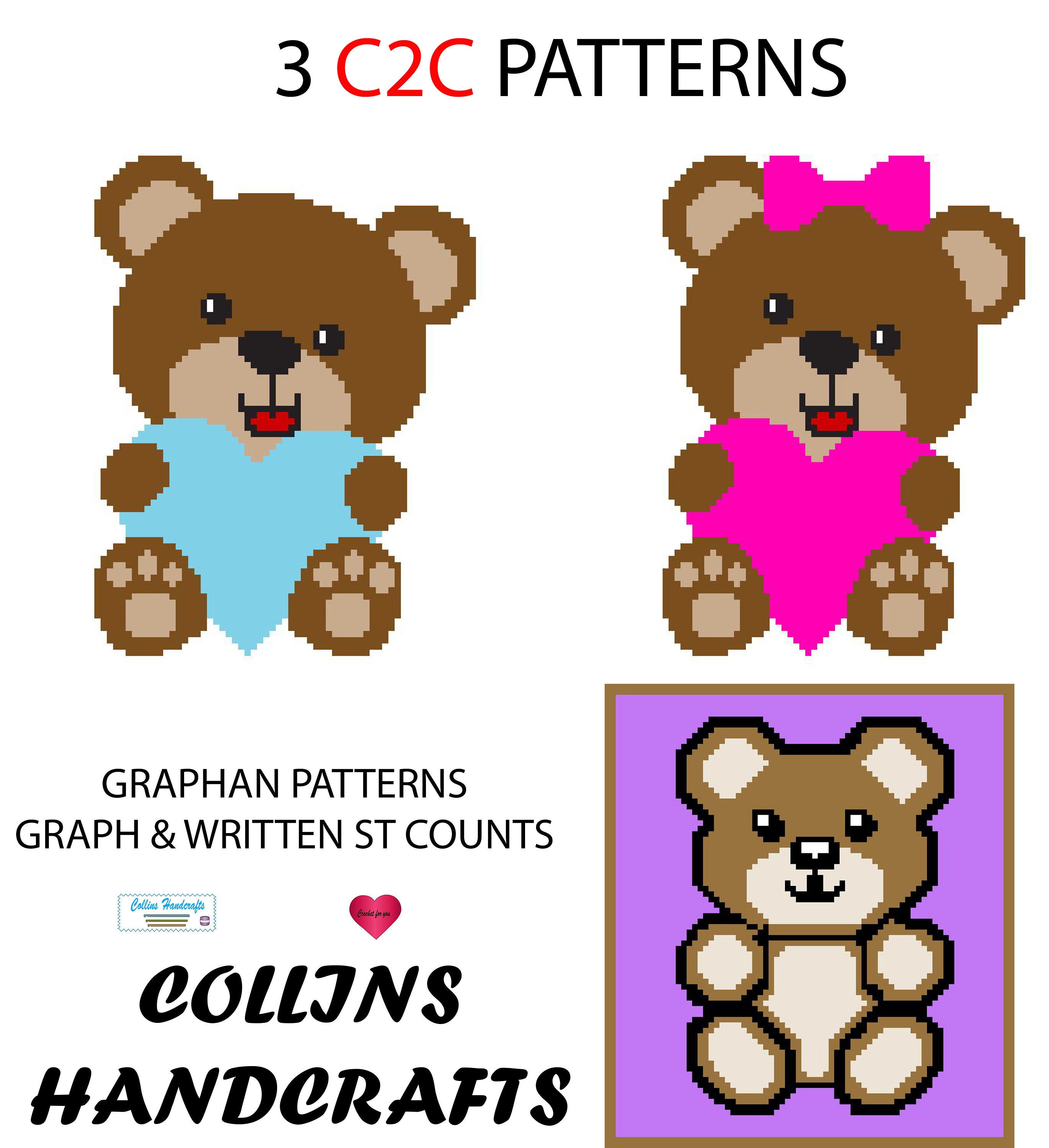 Pattern Graphgan-teddy Bear Collection - Etsy