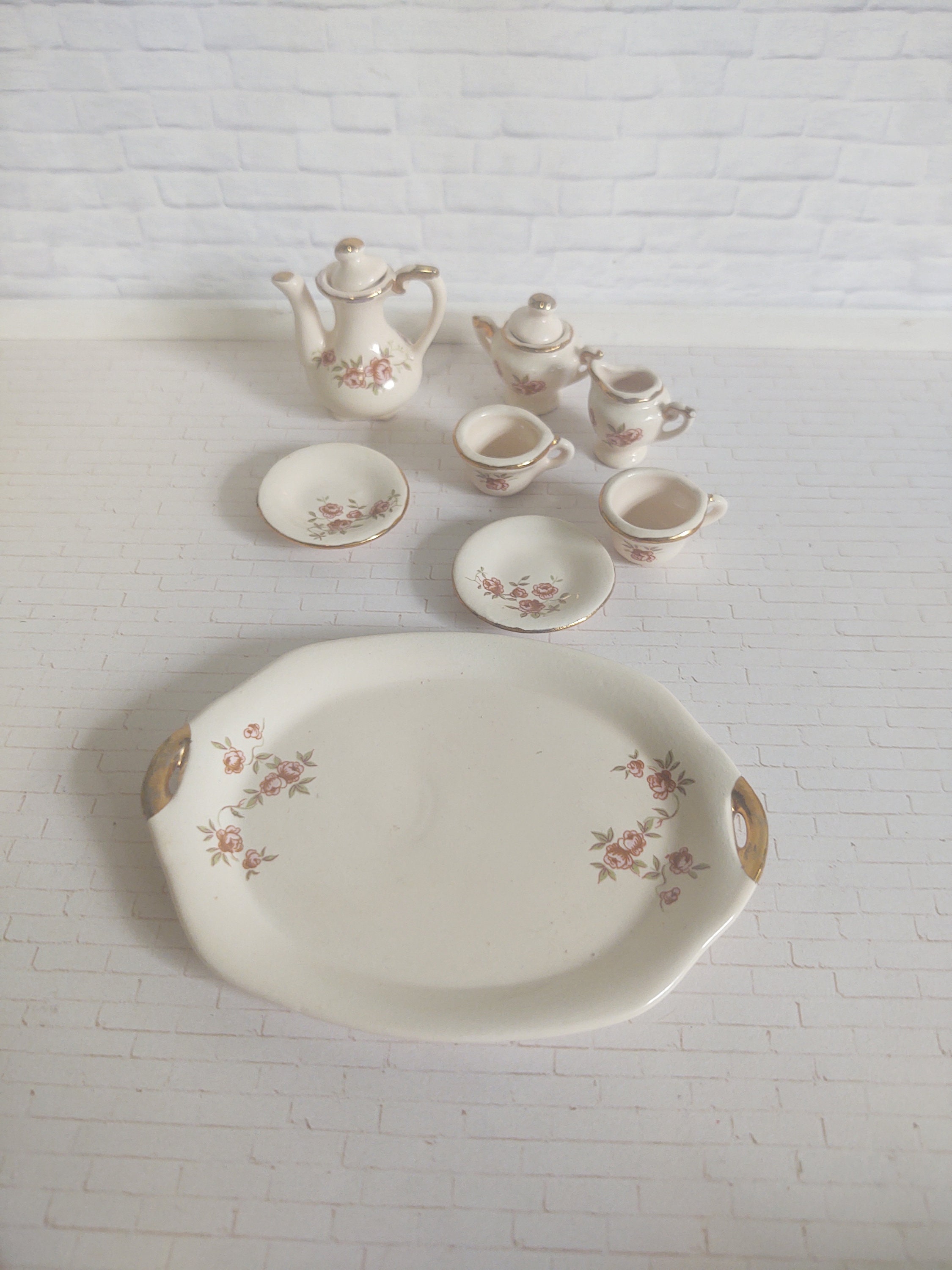 Barbie Handmade Tea Set 1-6 Scale Tea Set Handmade Ceramic - Etsy