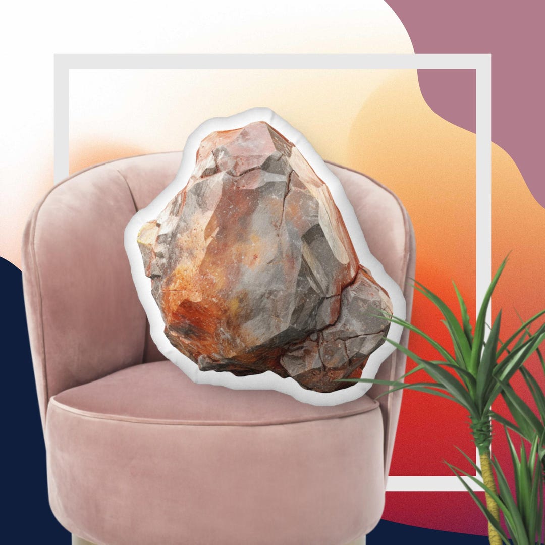 Earth Decor Pillow - Rock Shaped - Soft Boulder Throw Pillow - Best ...