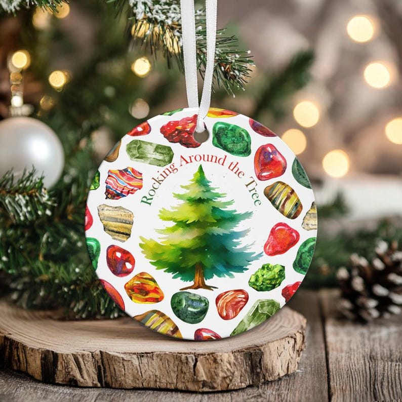 Geology Christmas Ornament: Double-sided Rock Pun Holiday Gift for ...