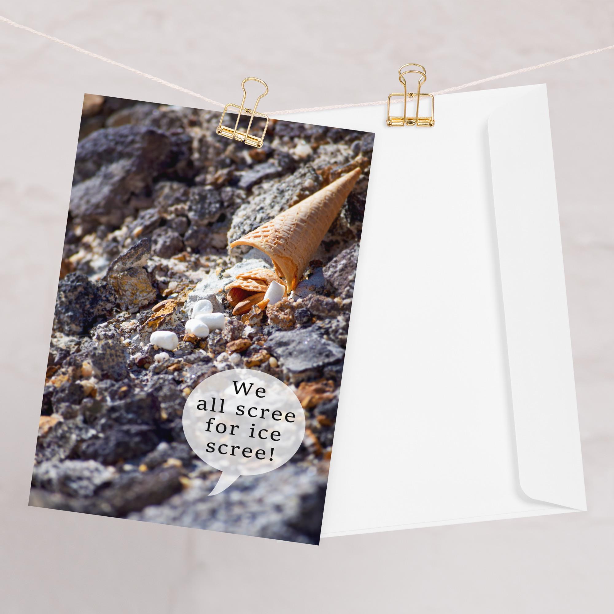 Geology Nature Rock Mineral Hunter Birthday Greeting Card - Blank ...