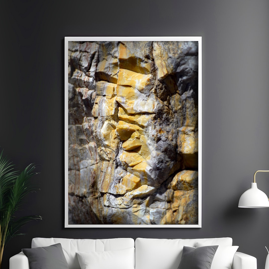Abstract Rock Art Print: Rugged Earth Photo Poster - Etsy