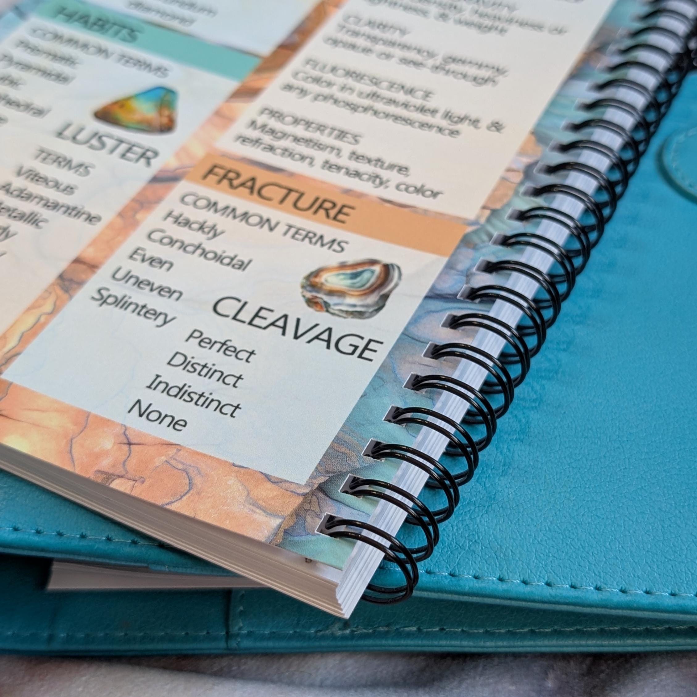 Rocks Minerals Notebook Bullet Journal Pages Crystal & Geology ...