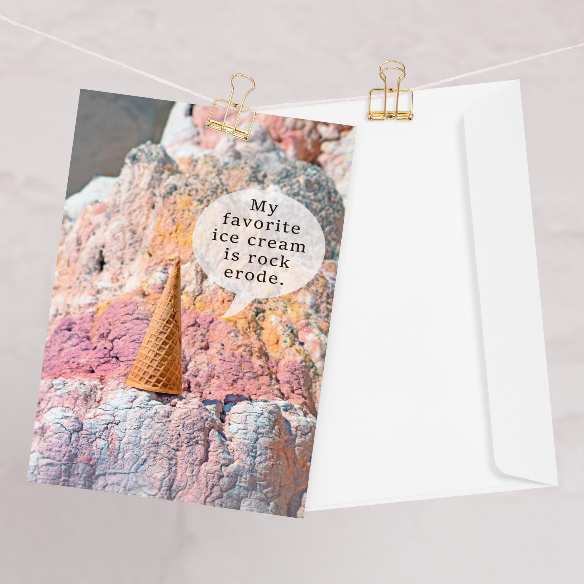 Geology Birthday Card - Funny Pun With Colorful Playful Art - 3 Sizes ...