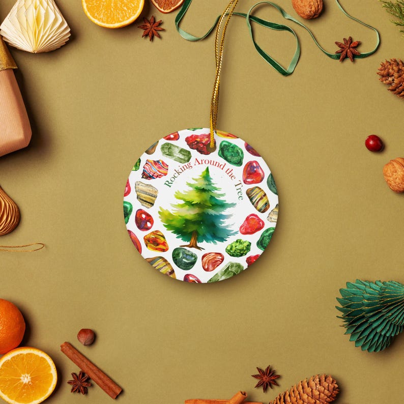 Geology Christmas Ornament: Double-sided Rock Pun Holiday Gift for ...