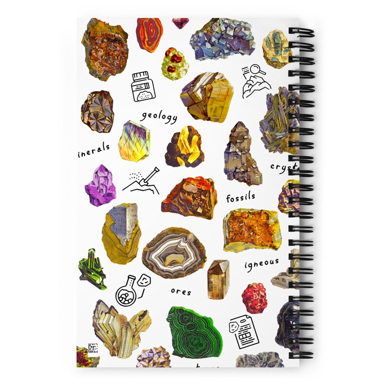 Geology Themed Spiral Notebook Mineralogical Inspired Journal Rock ...