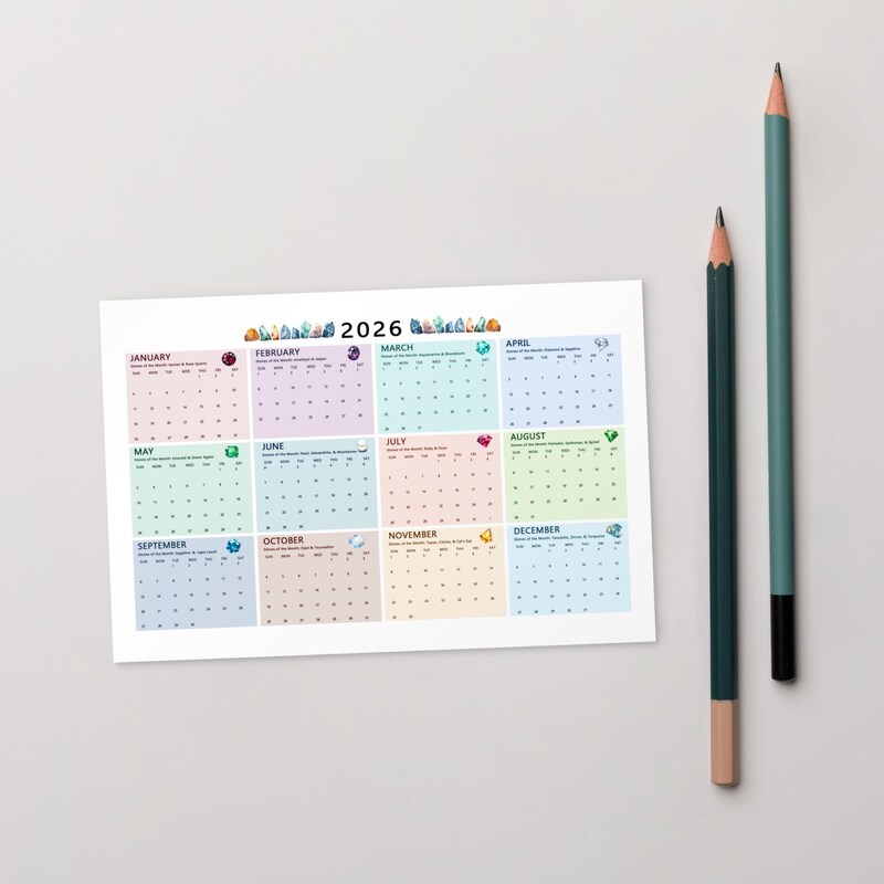 2026 Calendar Snapshot - Etsy