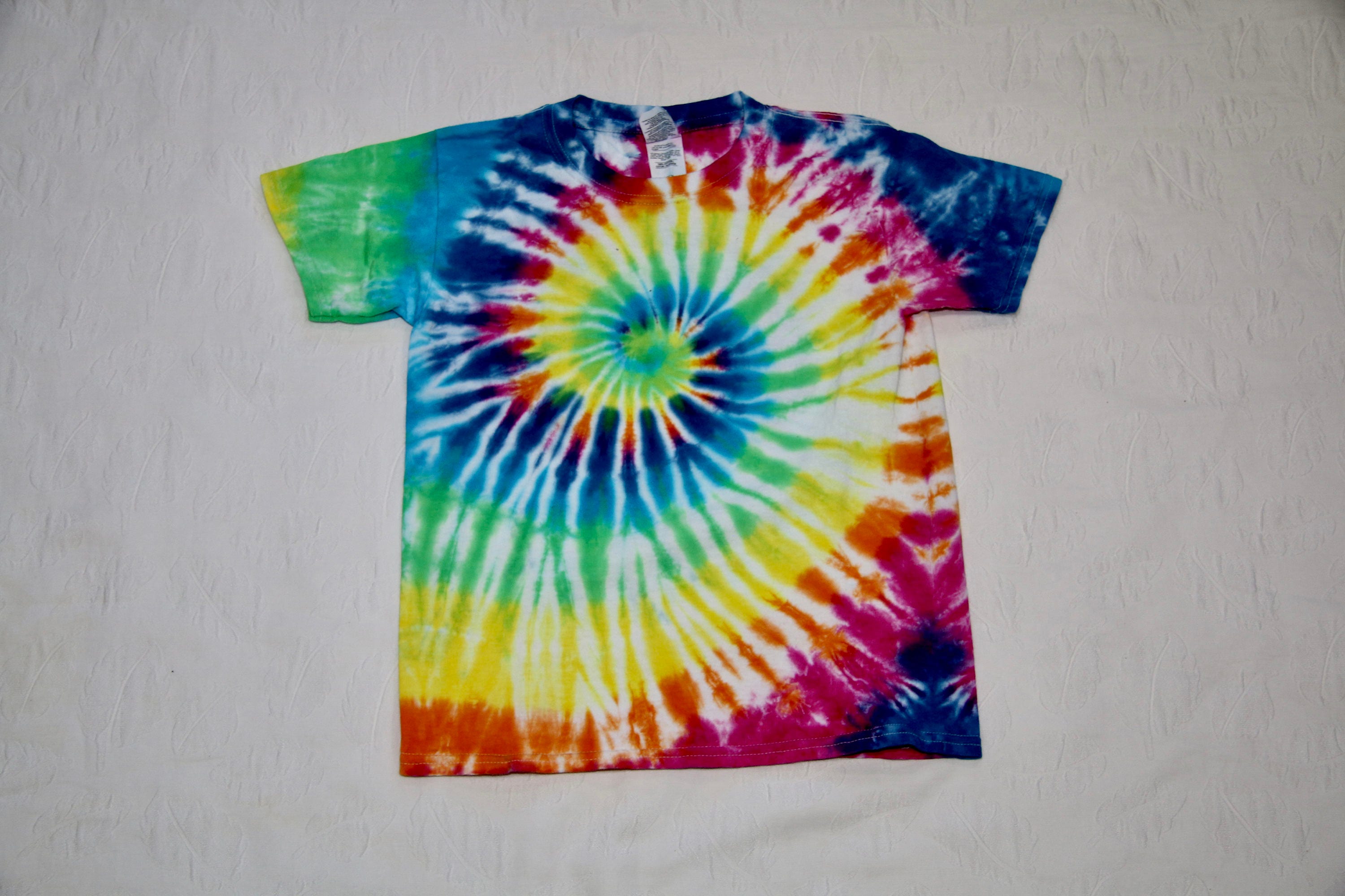 Rainbow Swirl Tie Dye Shirt Youth Tye Dye Shirt Gift for | Etsy