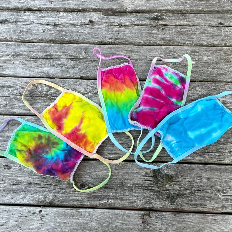 Tie Dye Face Mask - Etsy