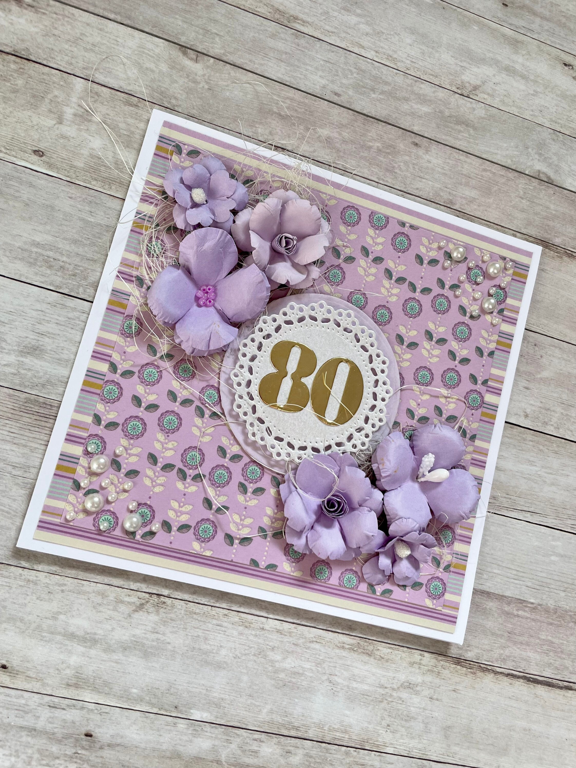 80th Birthday Card Mum Birthday Card Personalised Greeting - Etsy