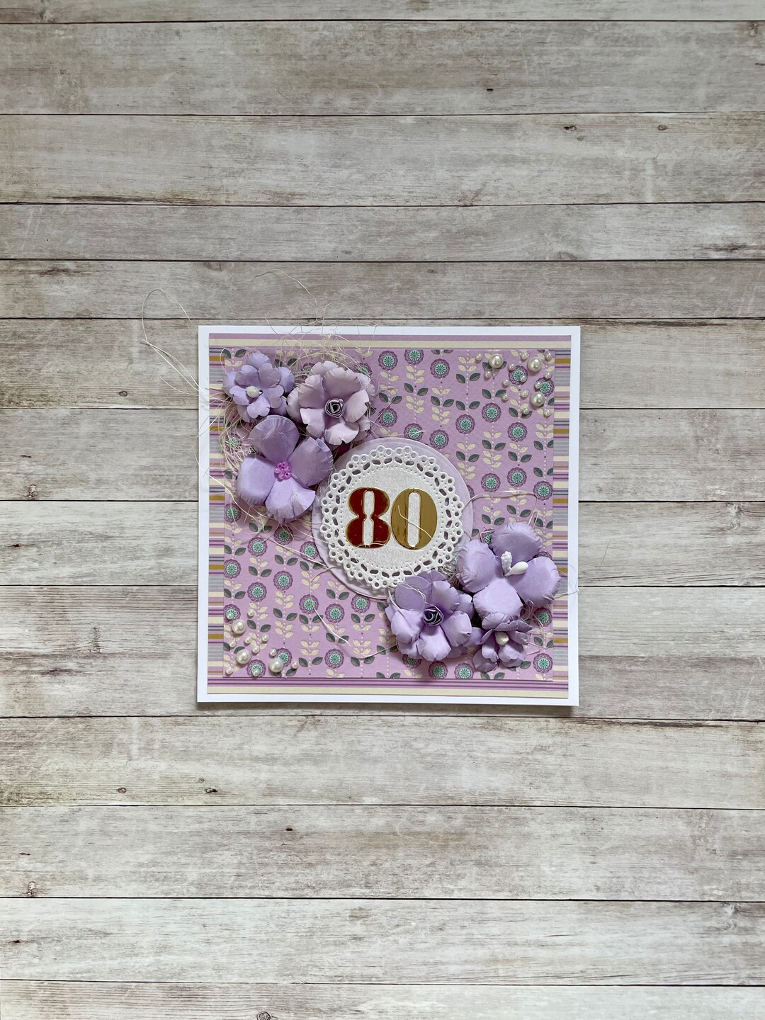 80th Birthday Card Mum Birthday Card Personalised Greeting - Etsy