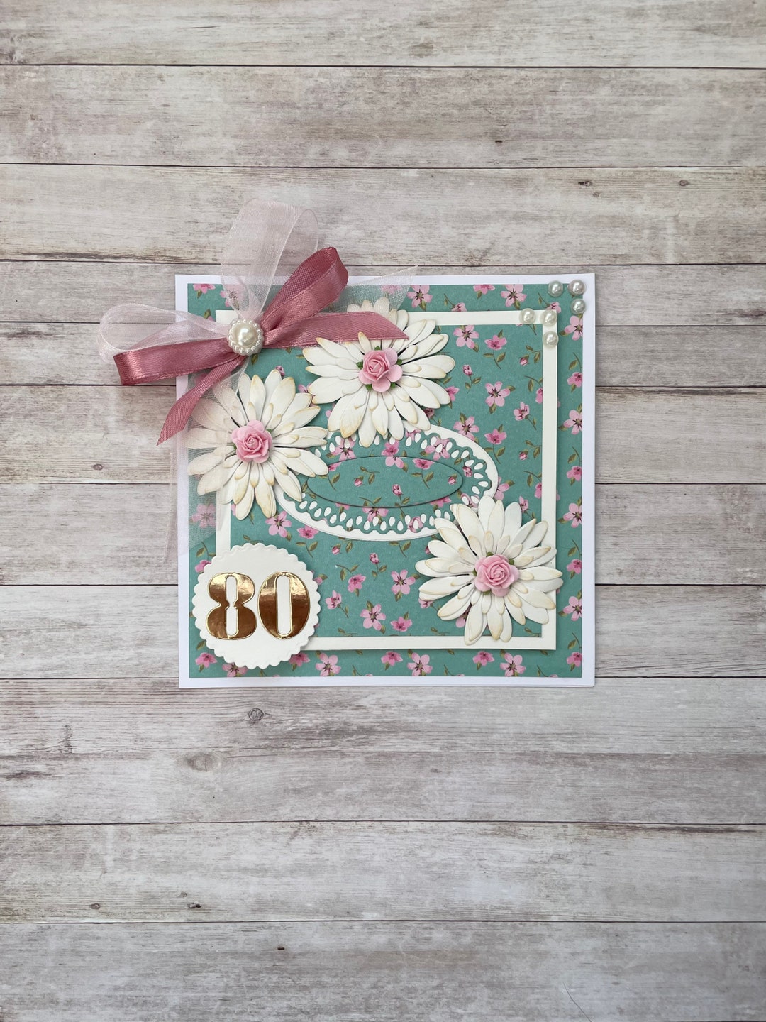 80th Birthday Card Birthday Card 80th Happy Birthday Card - Etsy