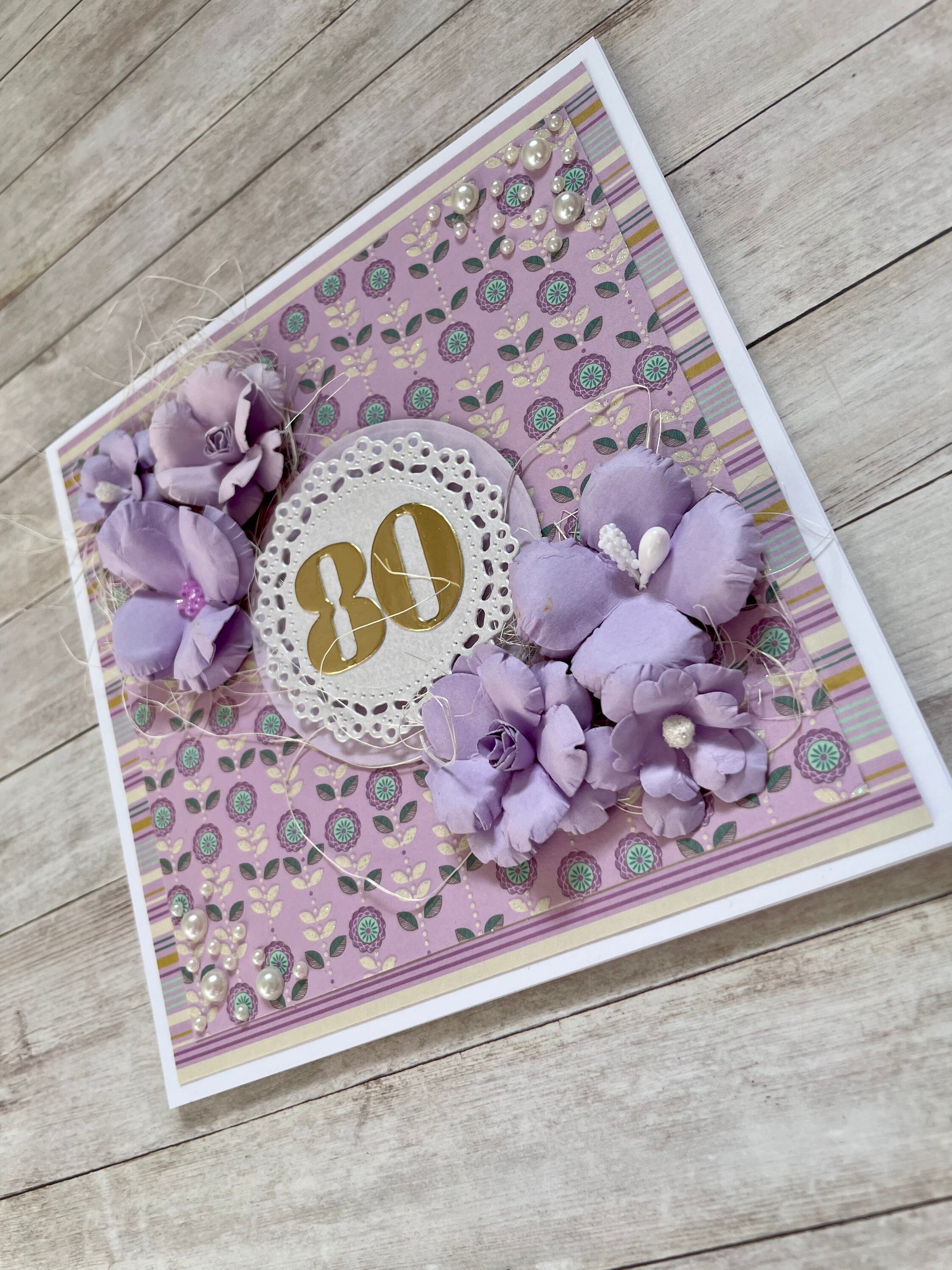80th Birthday Card Mum Birthday Card Personalised Greeting - Etsy