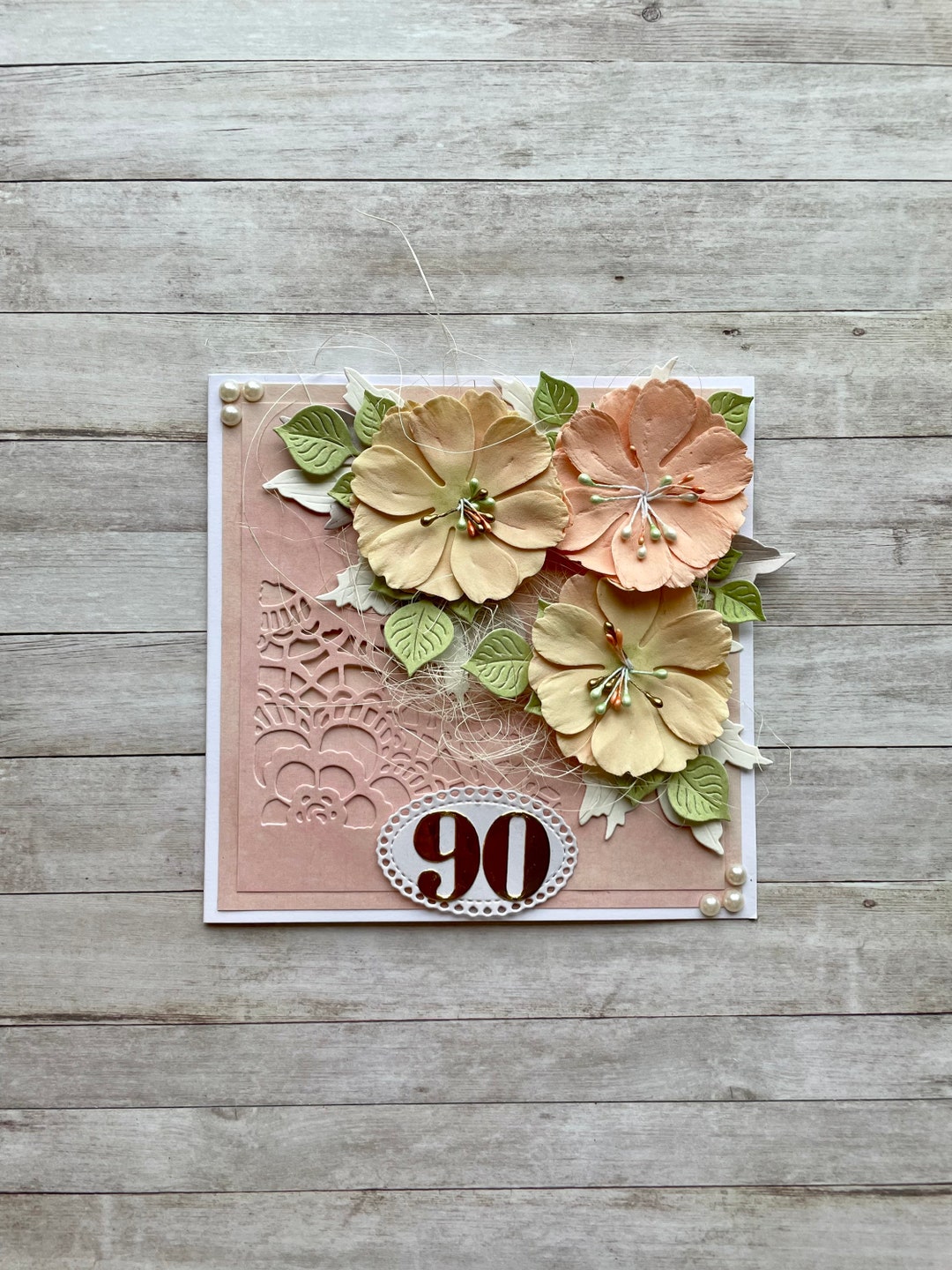 90th Birthday Card Birthday Greeting Card Personalised Card - Etsy