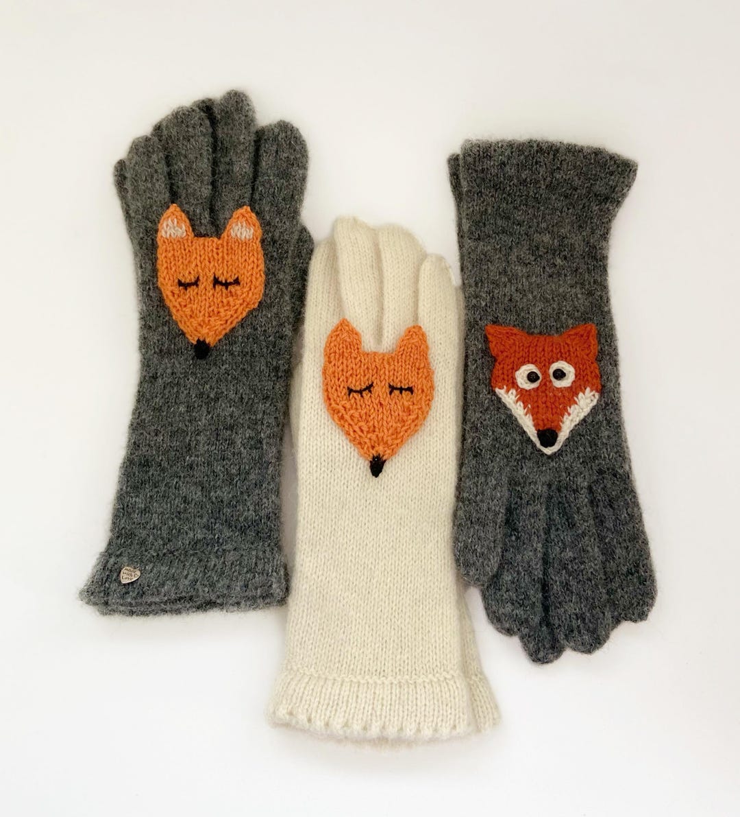 Handmade Gloves, Gloves, Gloves for Women, Gray Gloves, Wool Gloves ...
