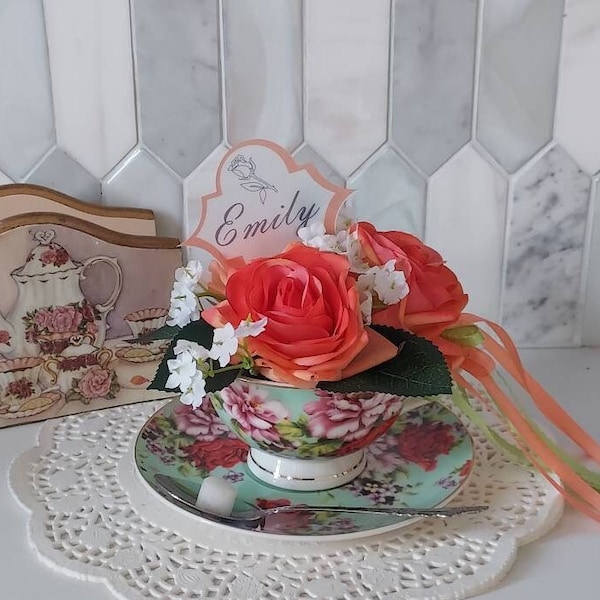 Teacup Centerpiece - Etsy