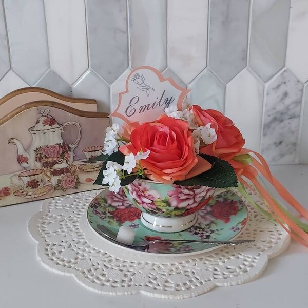 Tea Cup Centerpieces - Etsy