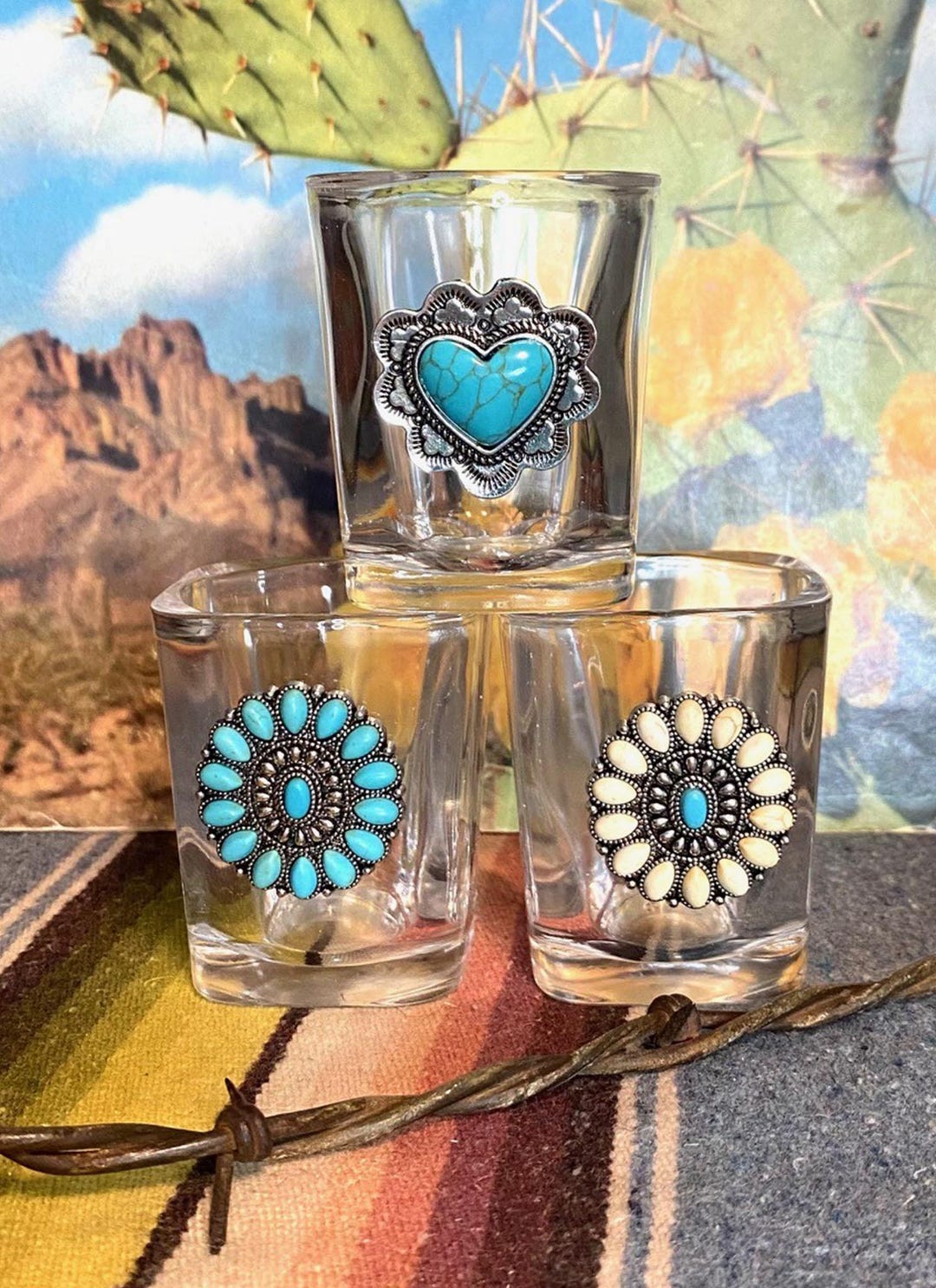 Western Whiskey Shot Glasses Country Chic Home Goods Western Home Decor ...
