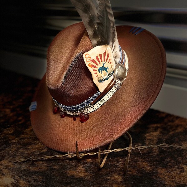 Custom Hand Burned Cowboy Hat - Etsy
