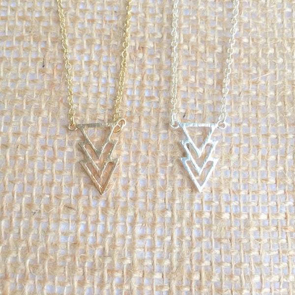 Triangles Necklace - Etsy