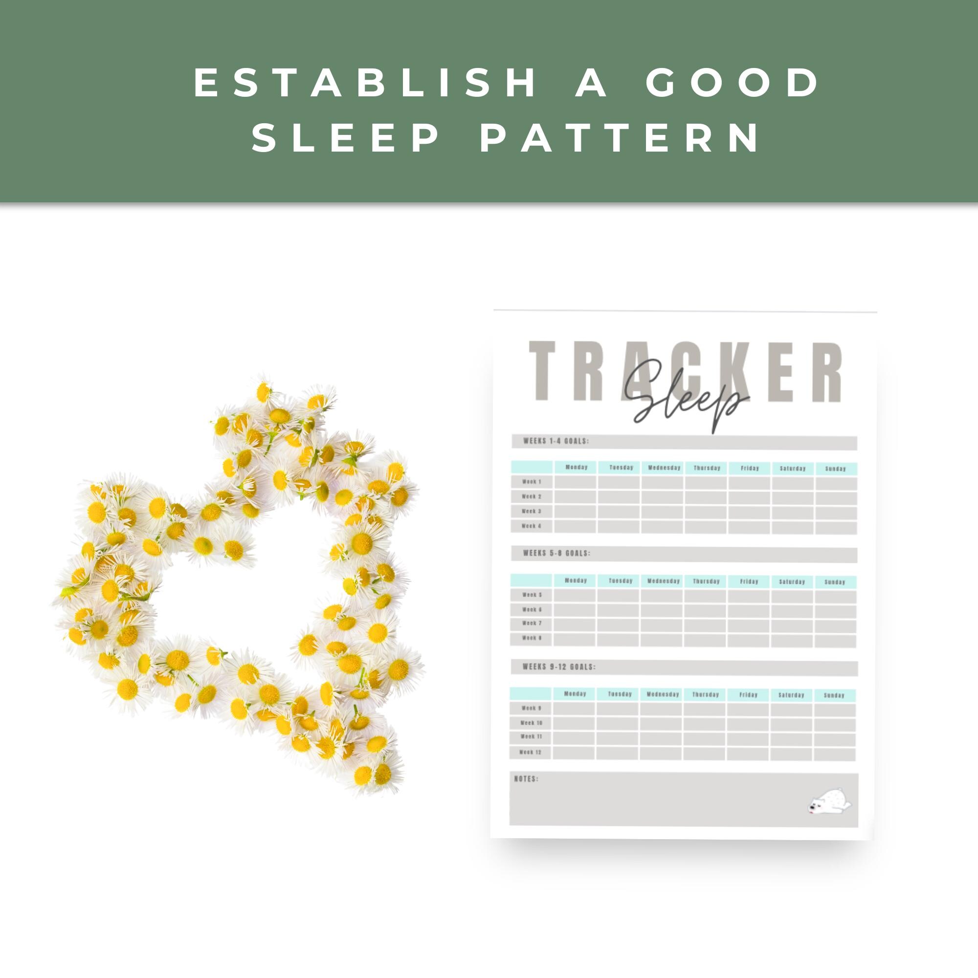12-week Sleep Tracker, Printable Daily Sleep Log, Sleep Quality Tracker ...
