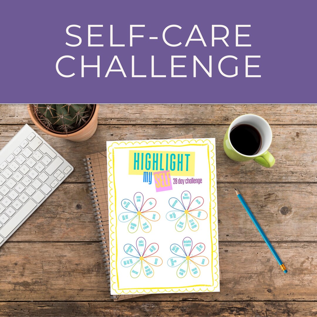 28-day Self-care Challenge Printable, Daily Wellness Tracker, Mental ...